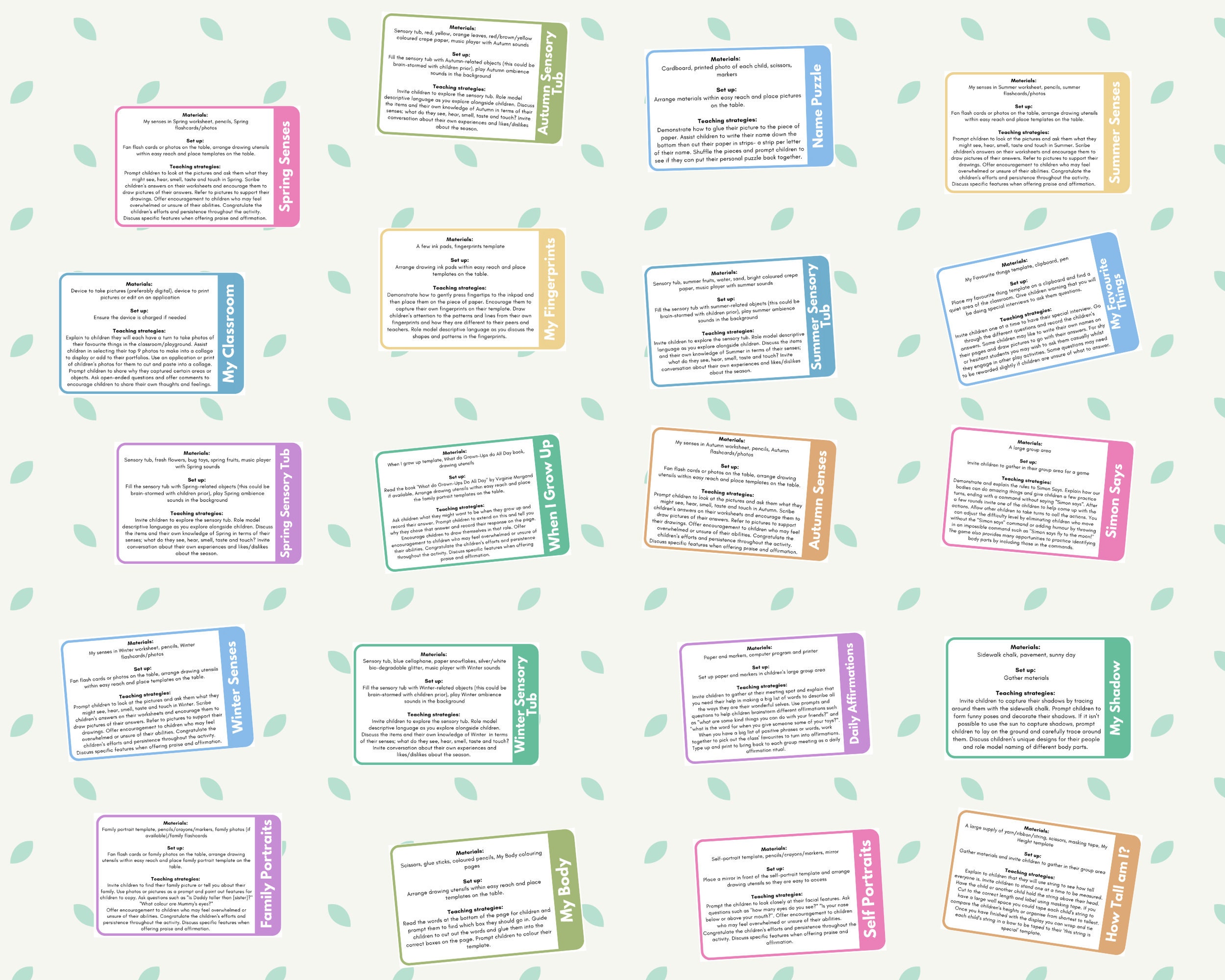 Preschool Printable All About Me Lesson Bundle - Etsy