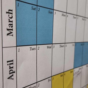 Big 'ole Wall Calendar DIY Printable 2025 Year-at-a-glance Wall ...