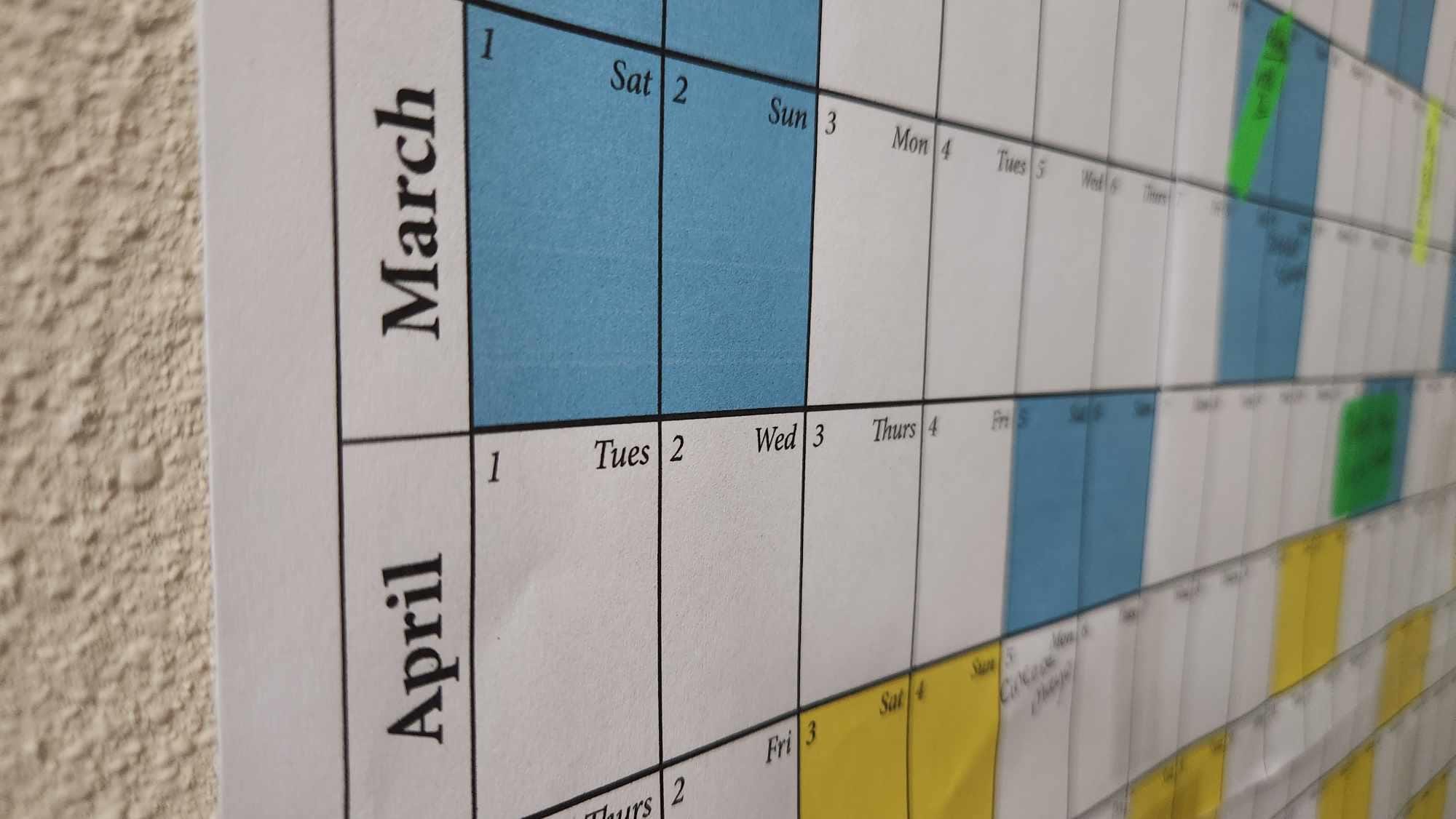 Big 'ole Wall Calendar DIY Printable 2025 Year-at-a-glance Wall ...