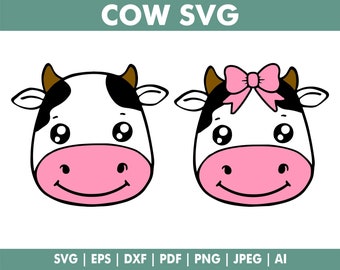 Baby Cow Svg - Etsy