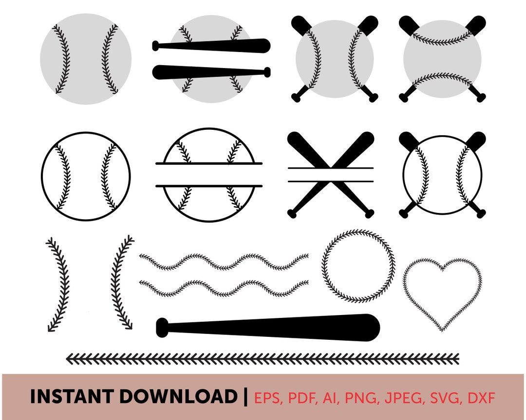 Baseball Svg Bundle, Baseball Svg. Baseball Stitches Svg, Baseball ...