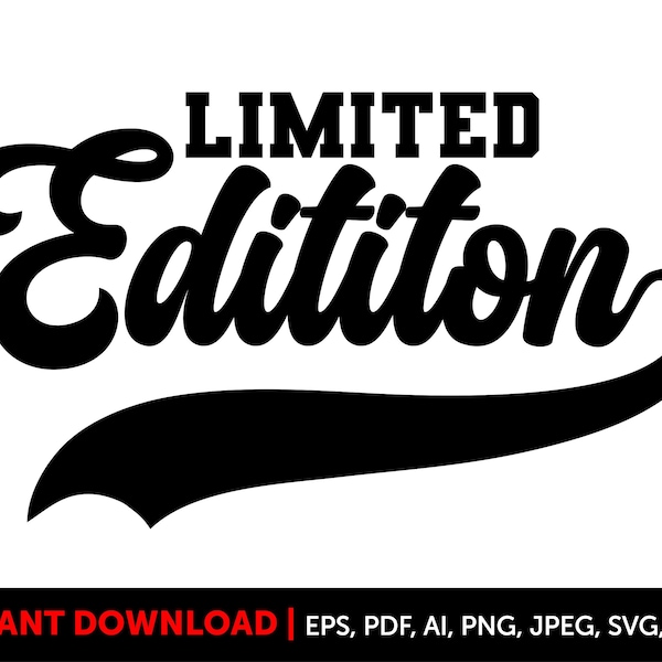 Limited Edition Svg - Etsy