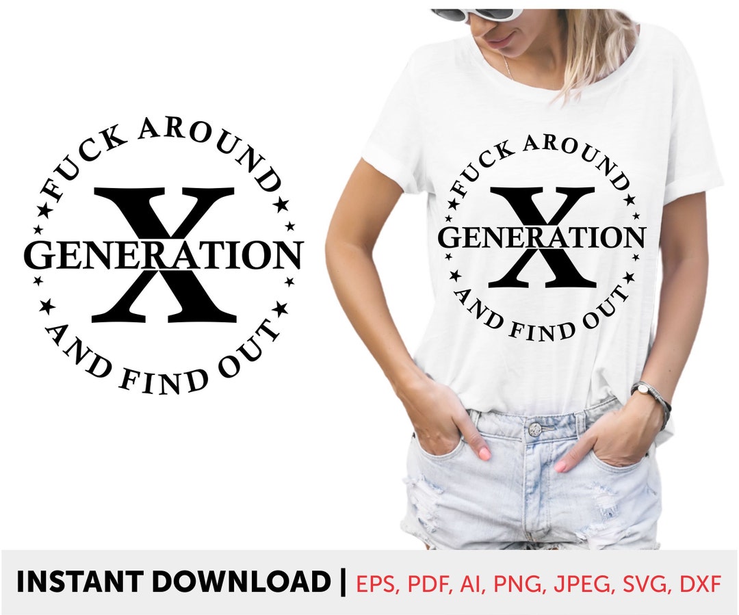 Gen X Svg, Raised on Hose Water Svg, Neglect Nostalgia Svg, Generations ...