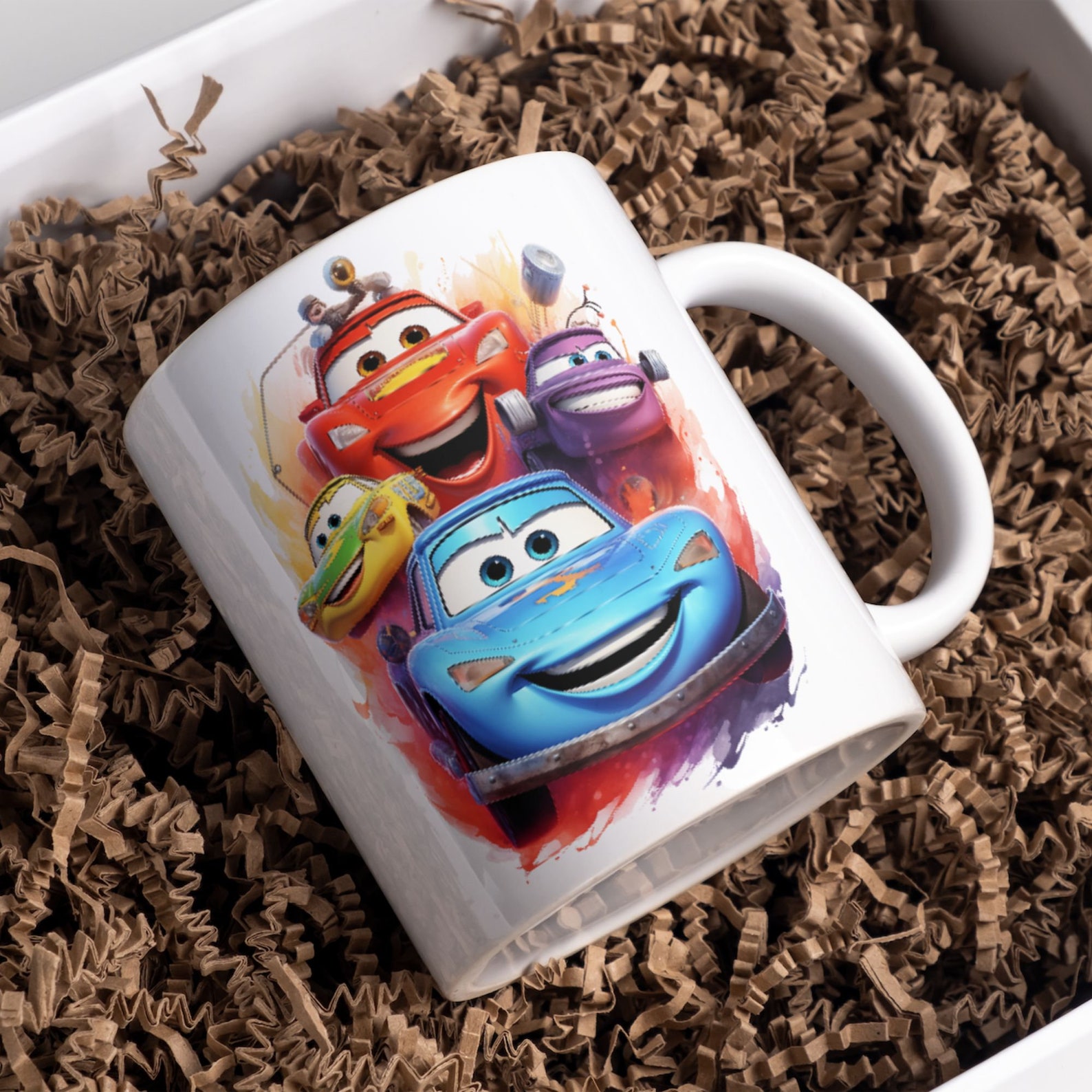 Lightning Mcqueen Cars Kingdom Watercolor Digital Design PNG, Lightning ...