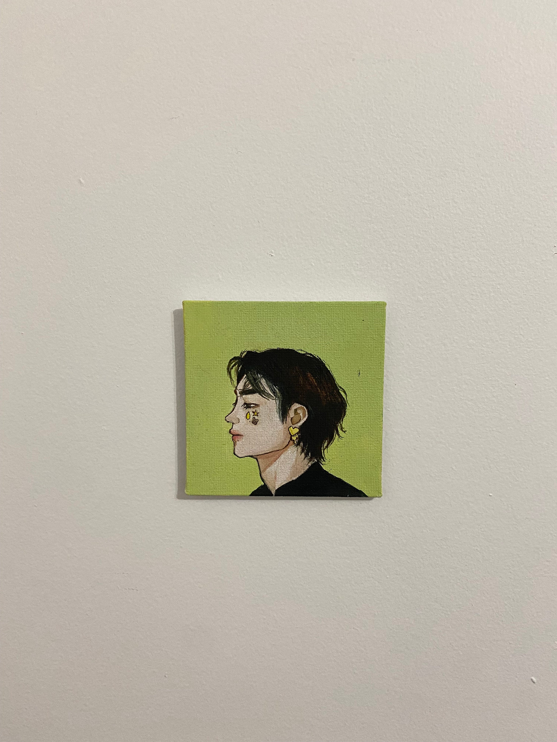 BTS // V // Taehyung // 4” 4” Painting// Acrylic on Canvas // Small ...