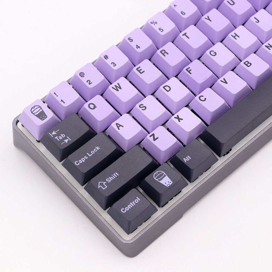 Taro Boba Bubble Tea Keycap Set 145 Piece Cherry Profile PBT - Etsy