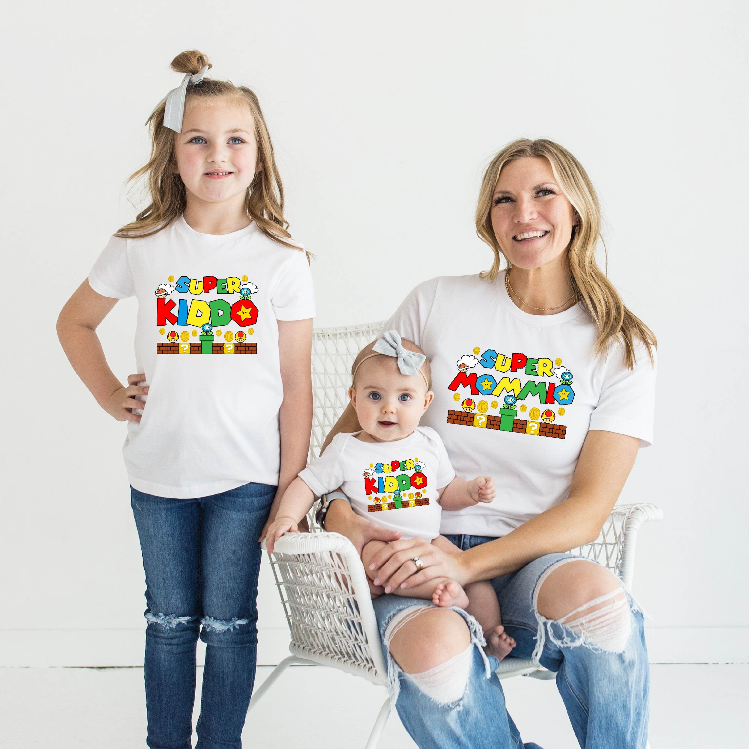 Super Mommio Daddio Kiddo Shirt, Family Matching Shirt, Mother's Day ...
