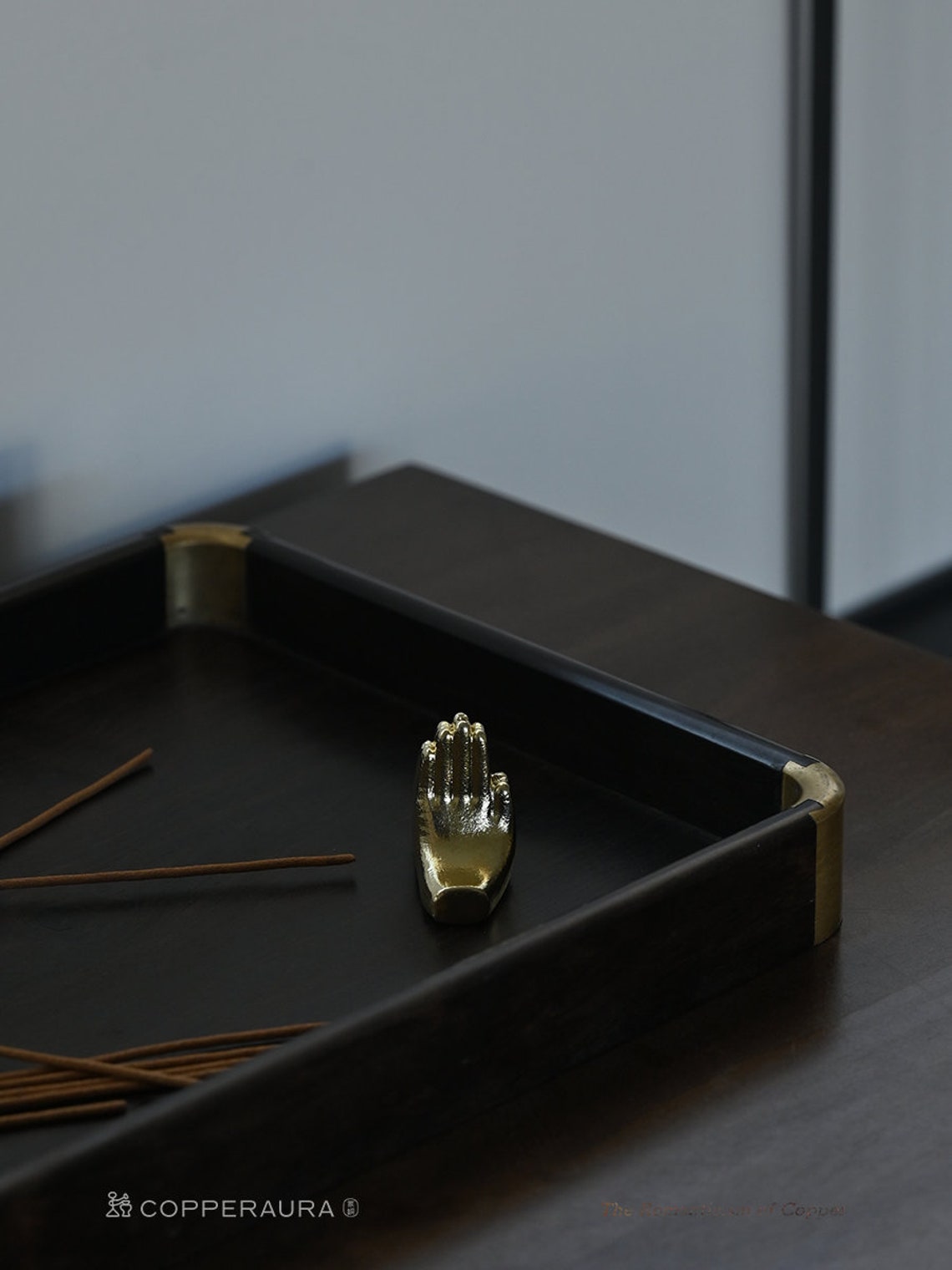 Namaste Brass Incense Holder by COPPERAURA - Etsy