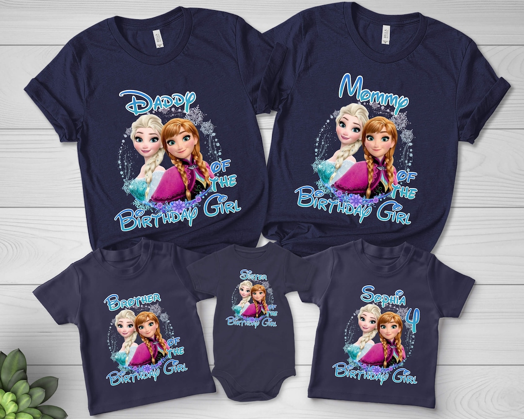 Frozen Family Birthday Shirts, Elsa Birthday Shirt, Frozen Custom Shirt ...