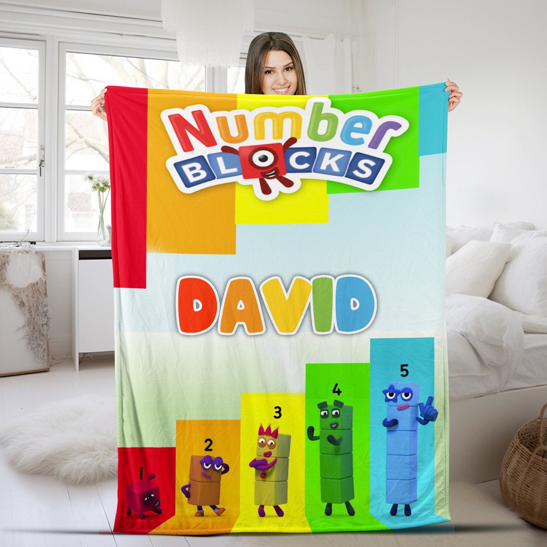 Custom Numberblocks Blanket, Numberblocks Sofa Blanket, Numberblocks ...