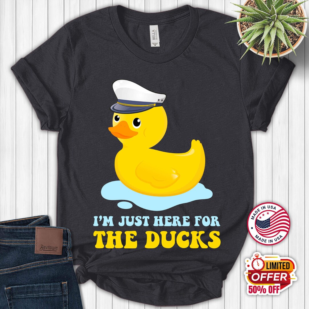 I'm Just Here for the Ducks Cruise Door Shirt, Funny Cruise Tshirt ...