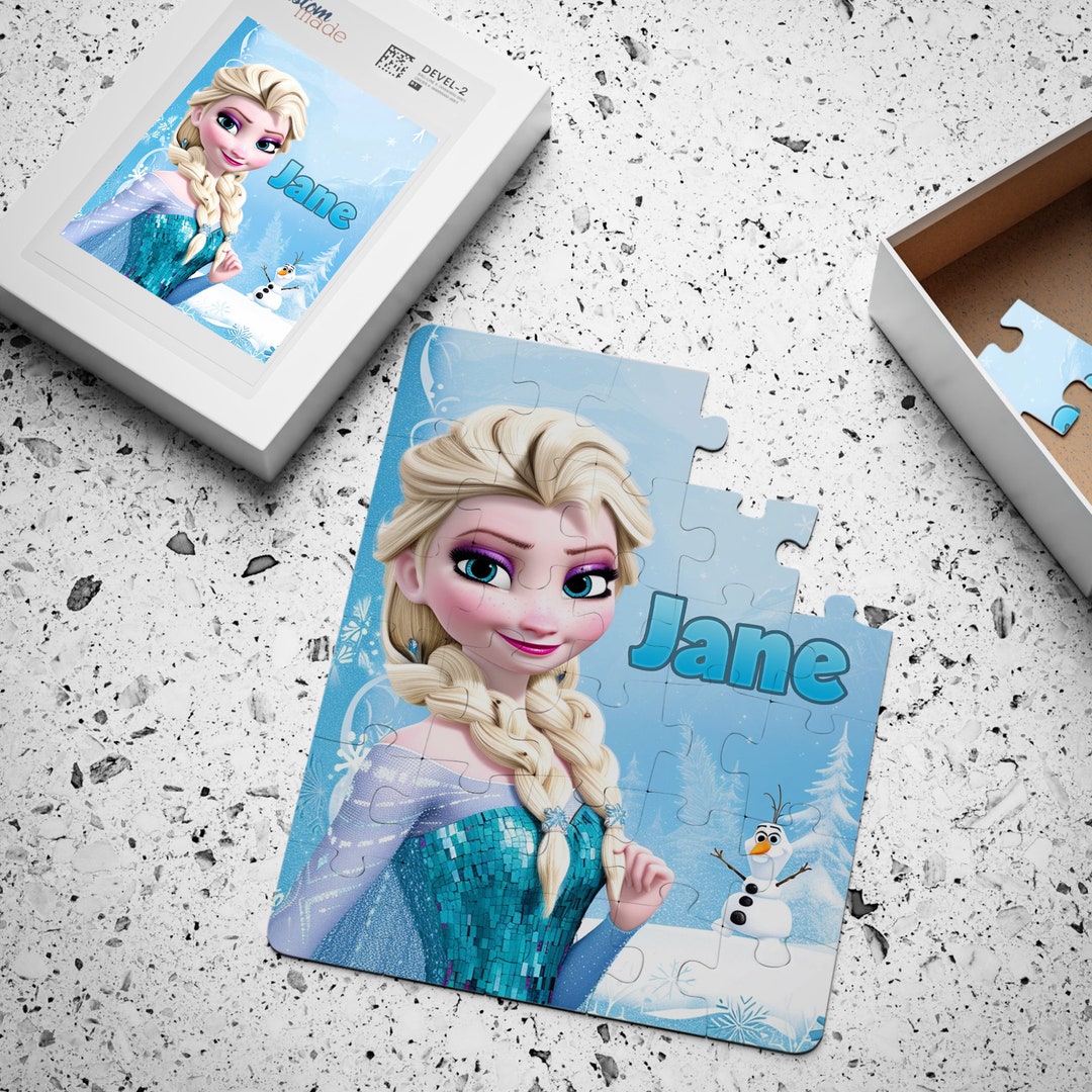 Disney Frozen Jigsaw Puzzle With Name, Jigsaw Puzzle Gift, Board Game ...