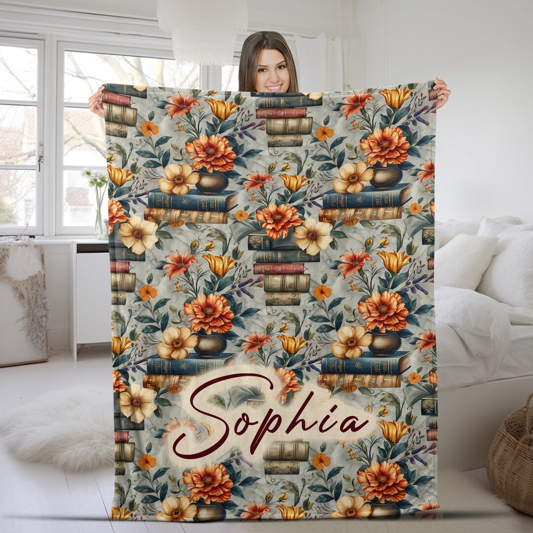 Books Reading Blanket Reading Throw Blanket Reading Fleece Blanket ...