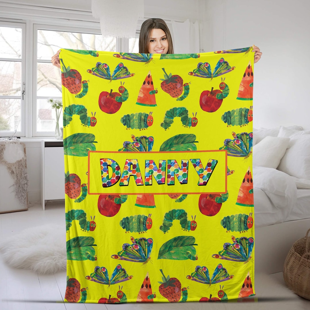 Personalized the Very Hungry Caterpillar Blanket, the Very Hungry ...