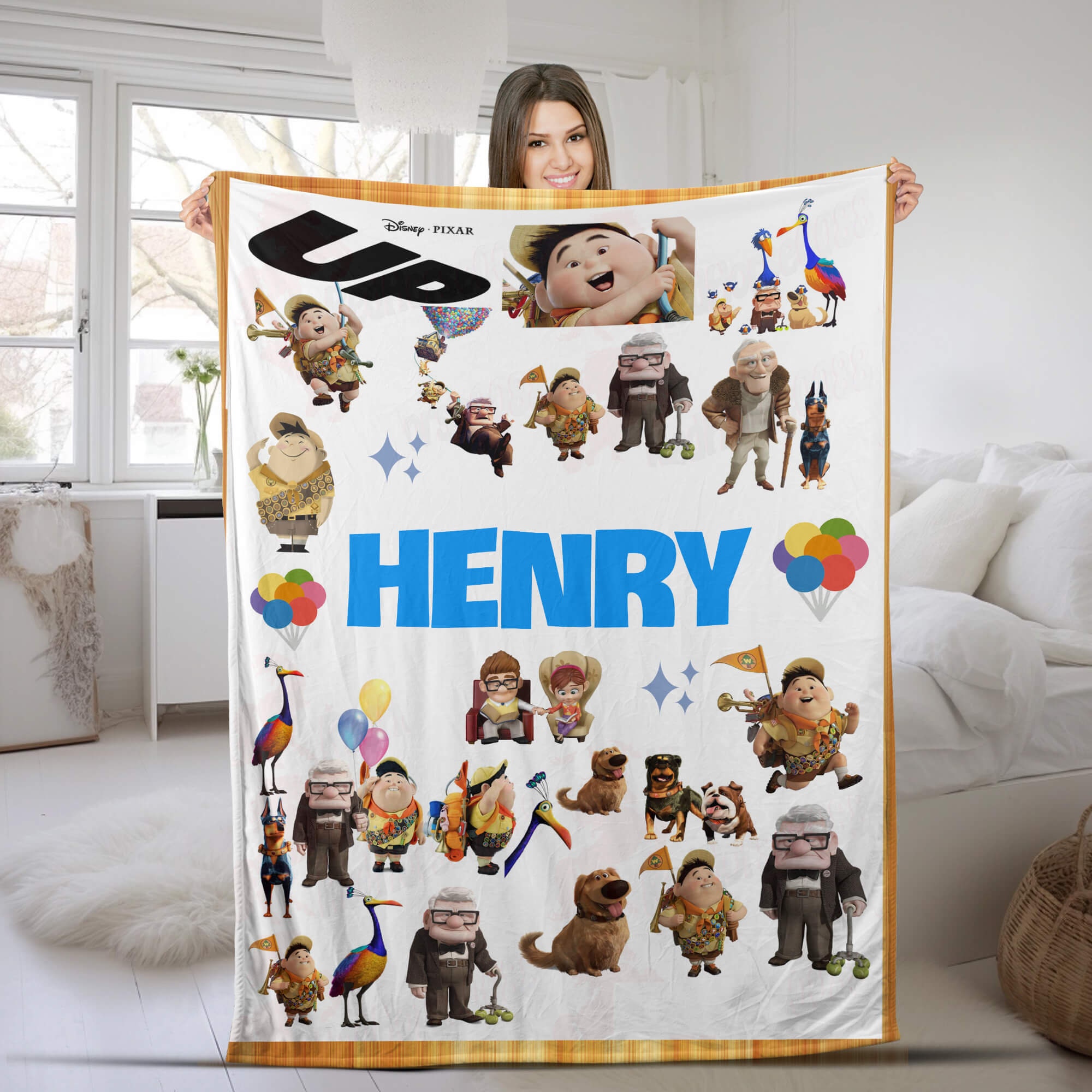 Personalized Disney Pixar Up Blanket, Adventure Is Out There Fleece ...