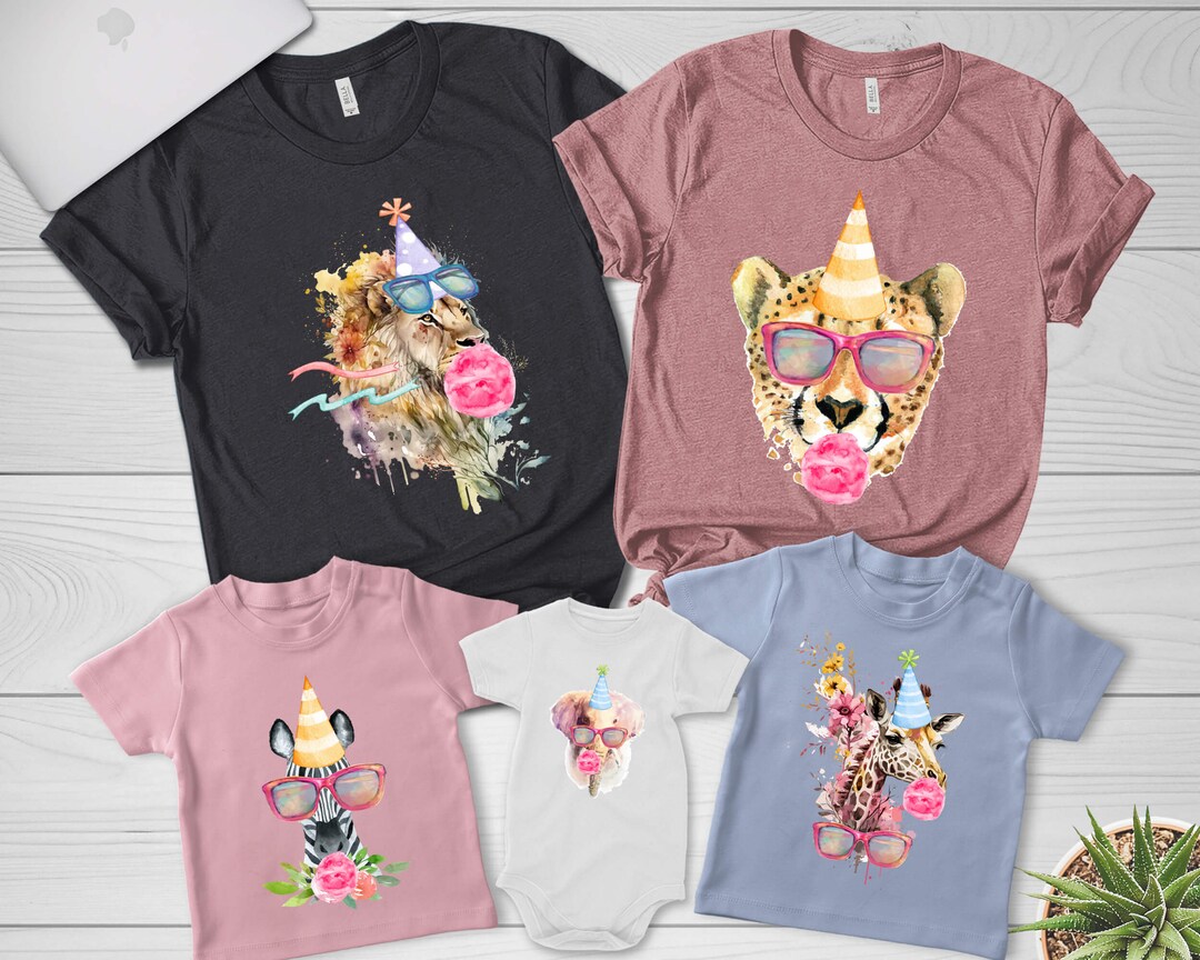 Zoo Birthday Party Shirt Party Animal Tees Safari Animals Birthday ...