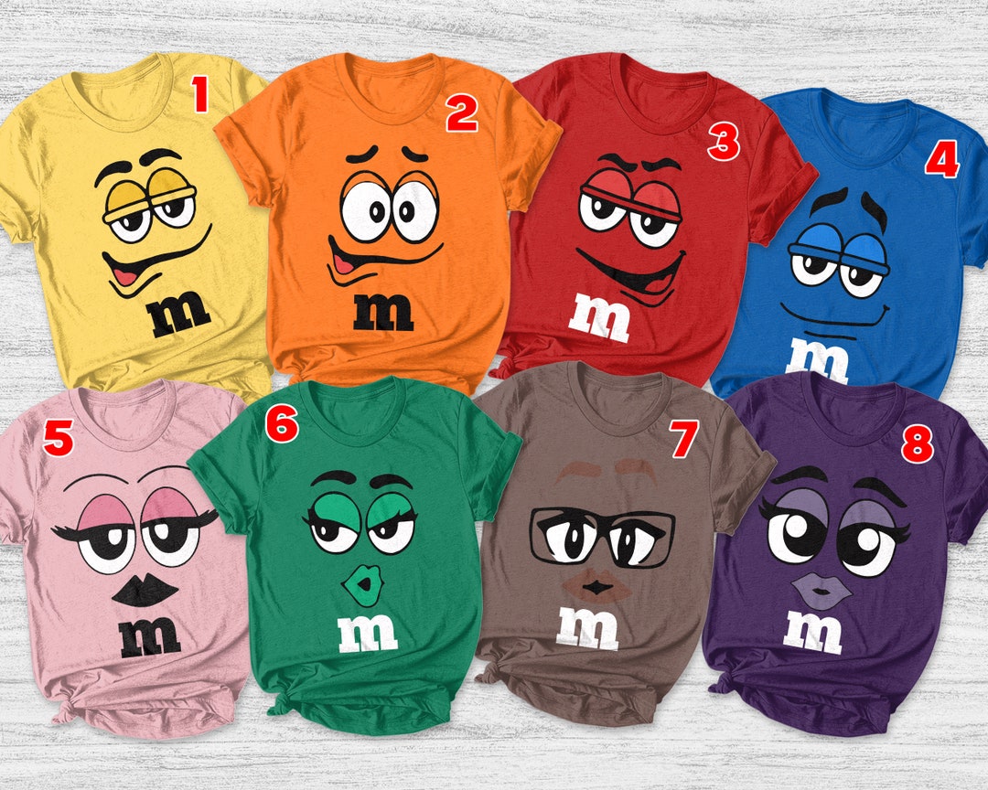 M&M Candies Shirt, M and M Matching Family Shirt Group, Halloween Candy ...