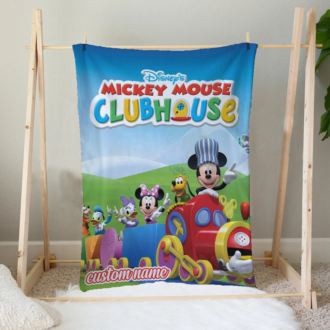 Personalized Mickey Clubhouse Blanket, Disney Kids TV Show Blanket ...