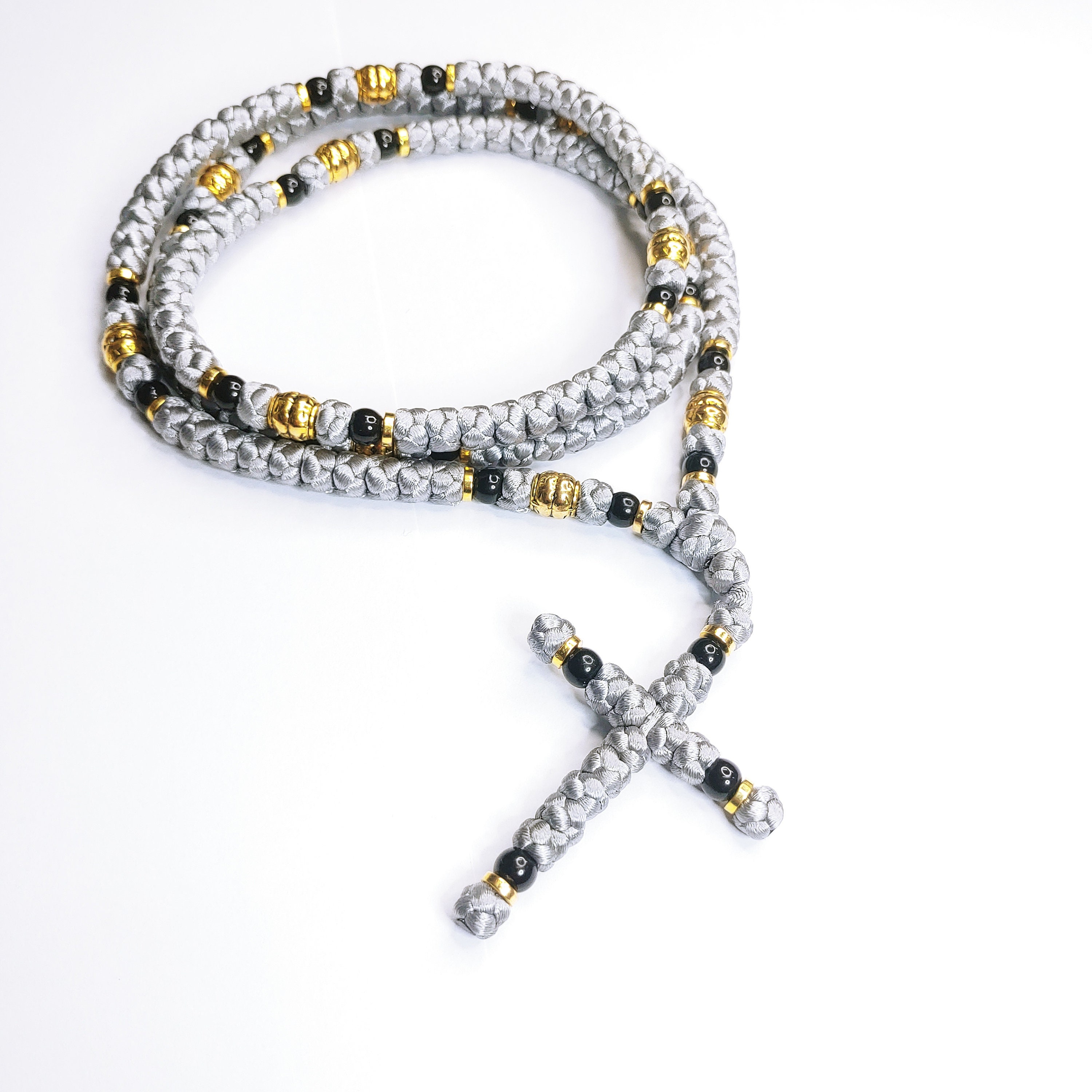 100 Knots Christian Handmade Prayer Rope Komboskini With Metal - Etsy