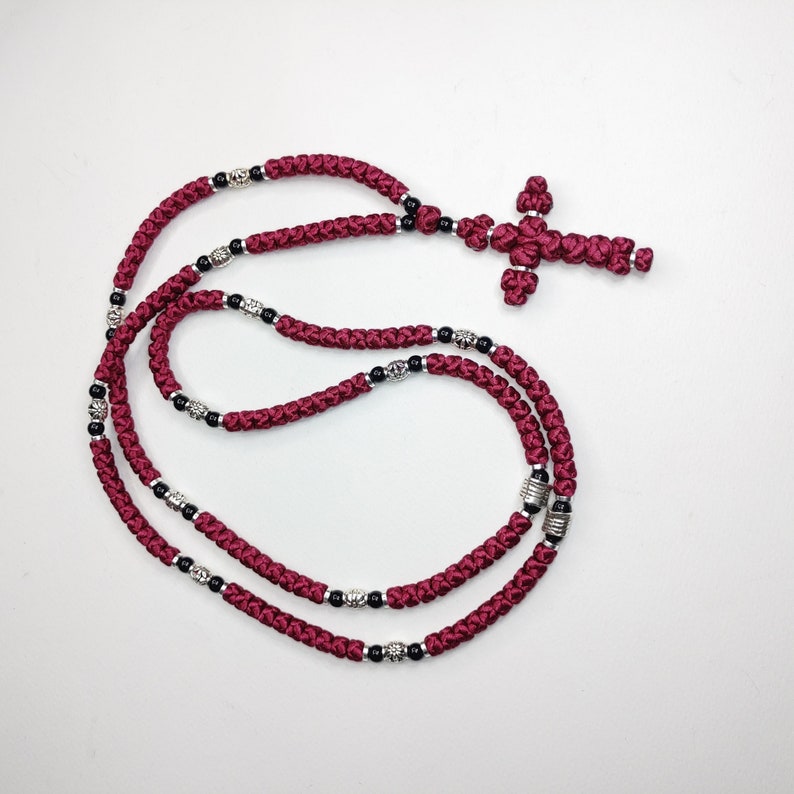 150 Knots Christian Handmade Prayer Rope Komboskini With Metal and ...
