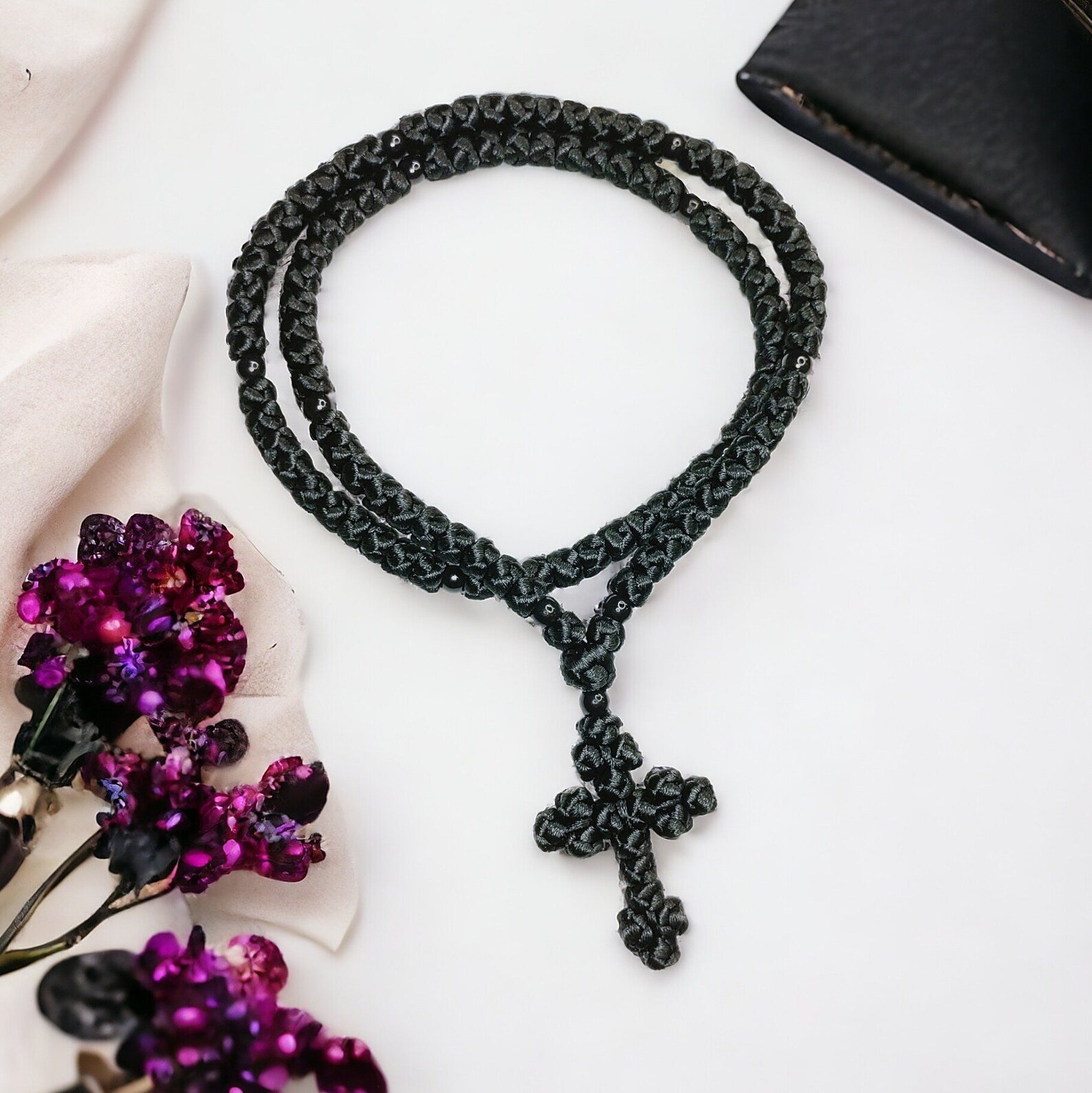 100 Knots Christian Handmade Prayer Rope Komboskini Rosary - Etsy