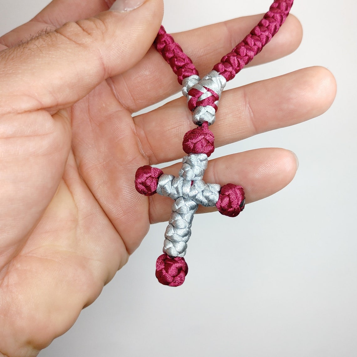 50 Knots Christian Handmade Prayer Rope Komboskini Greek Rosary - Etsy