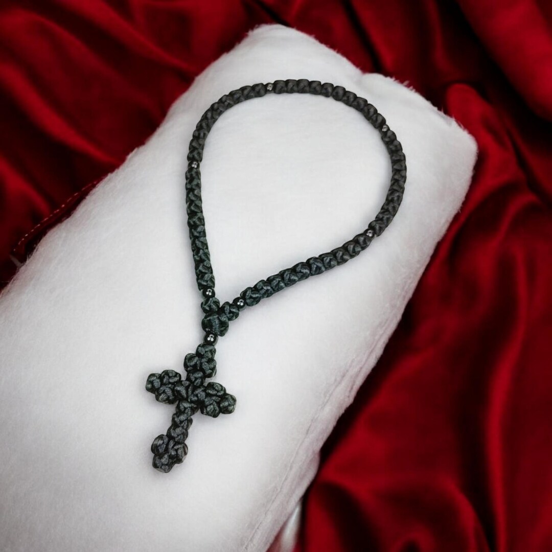 50 Knots Christian Handmade Prayer Rope Komboskini Greek Rosary - Etsy