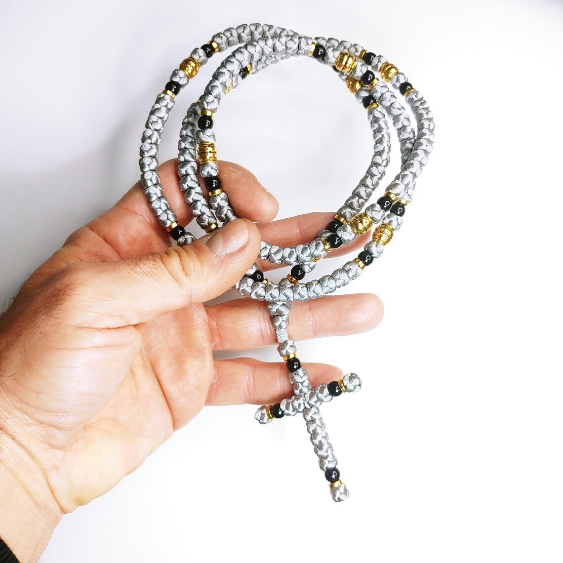 100 Knots Christian Handmade Prayer Rope Komboskini With Metal - Etsy