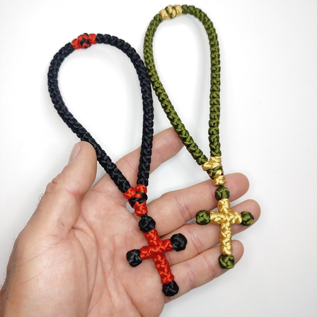 50 Knots Christian Handmade Prayer Rope Komboskini Greek Rosary - Etsy