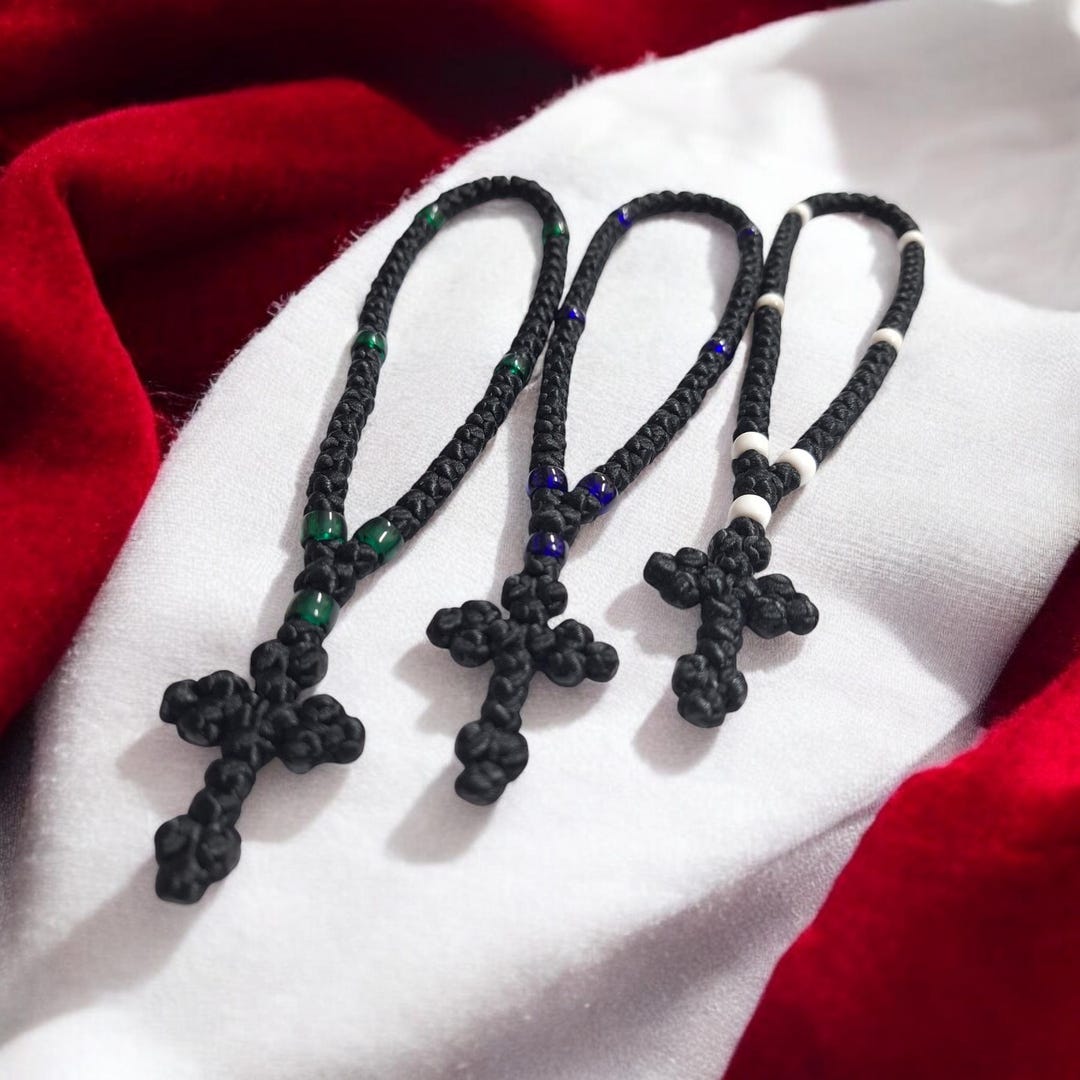 50 Knots Christian Handmade Prayer Rope Komboskini Greek Rosary - Etsy