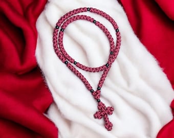 Orthodox Prayer Rope 100 Knots, Orthodox Komboskini, Christian Knotted ...