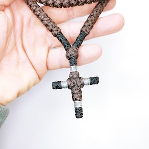 100 Knots Christian Handmade Necklace Prayer Rope Komboskini With ...