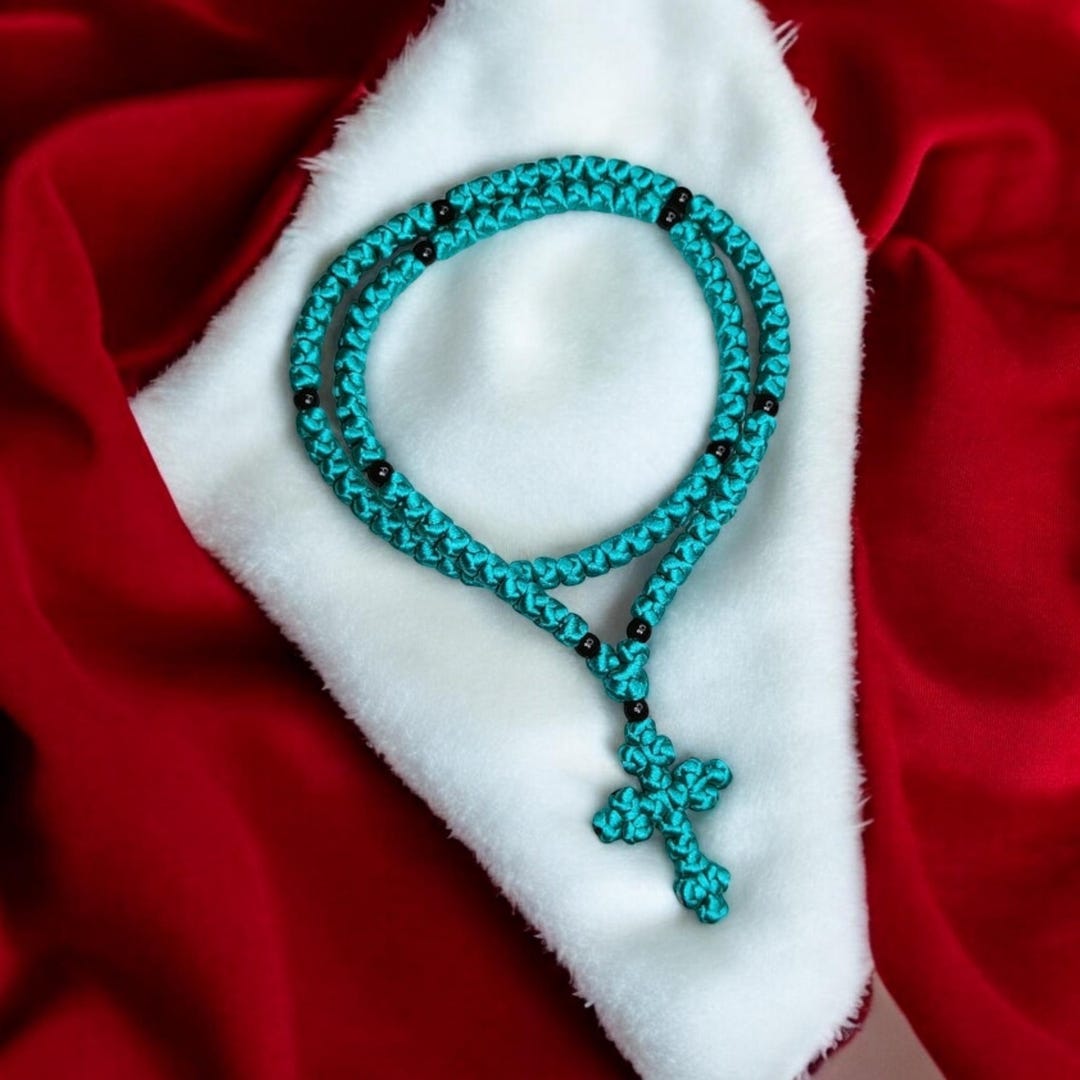 100 Knots Christian Handmade Prayer Rope Komboskini, Rosary Chyotki - Etsy