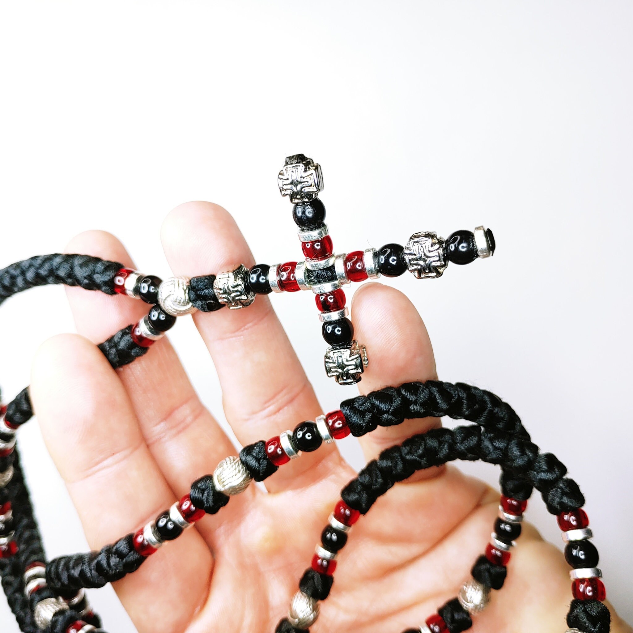 100 Knots Christian Handmade Prayer Rope Komboskini With Metal - Etsy