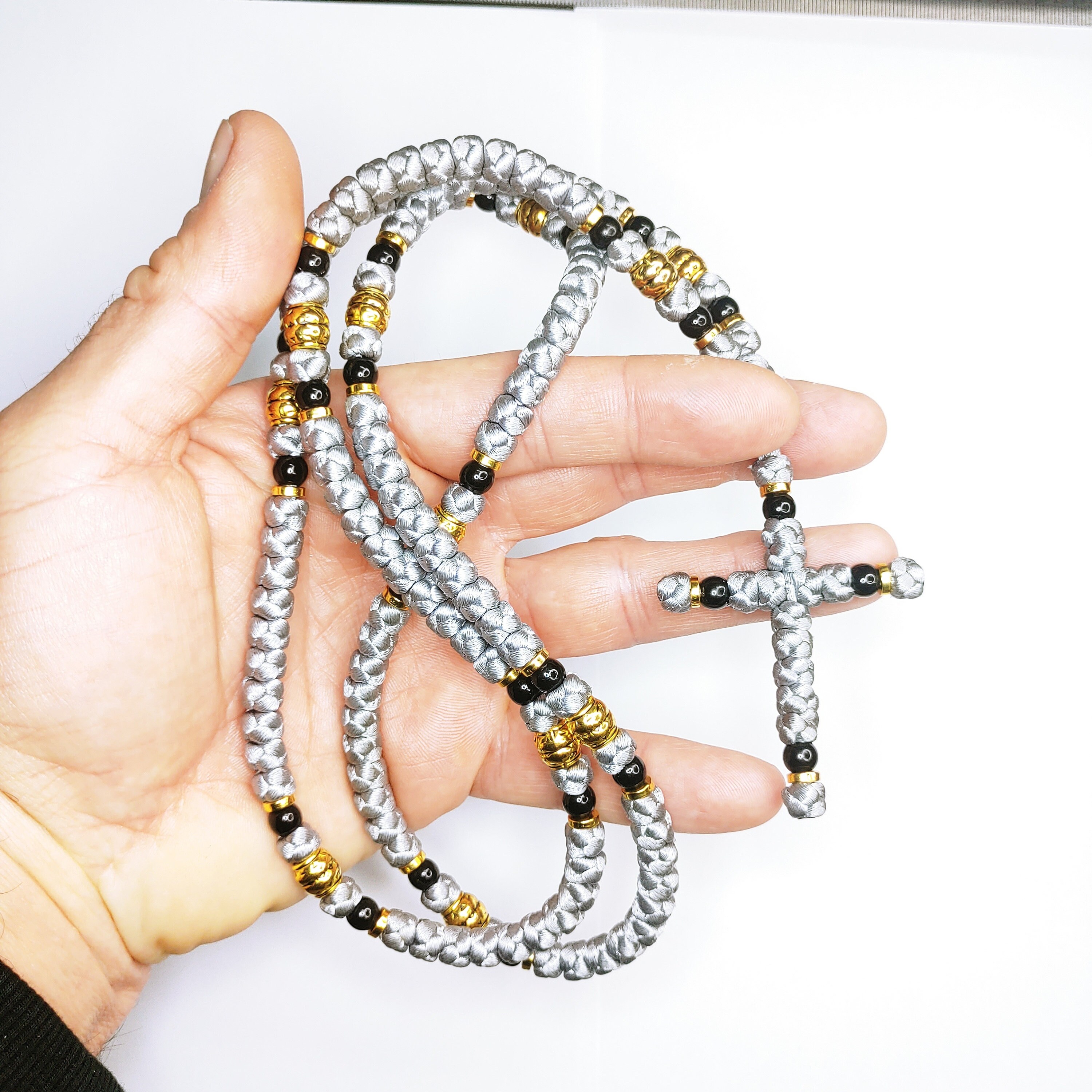 100 Knots Christian Handmade Prayer Rope Komboskini With Metal - Etsy