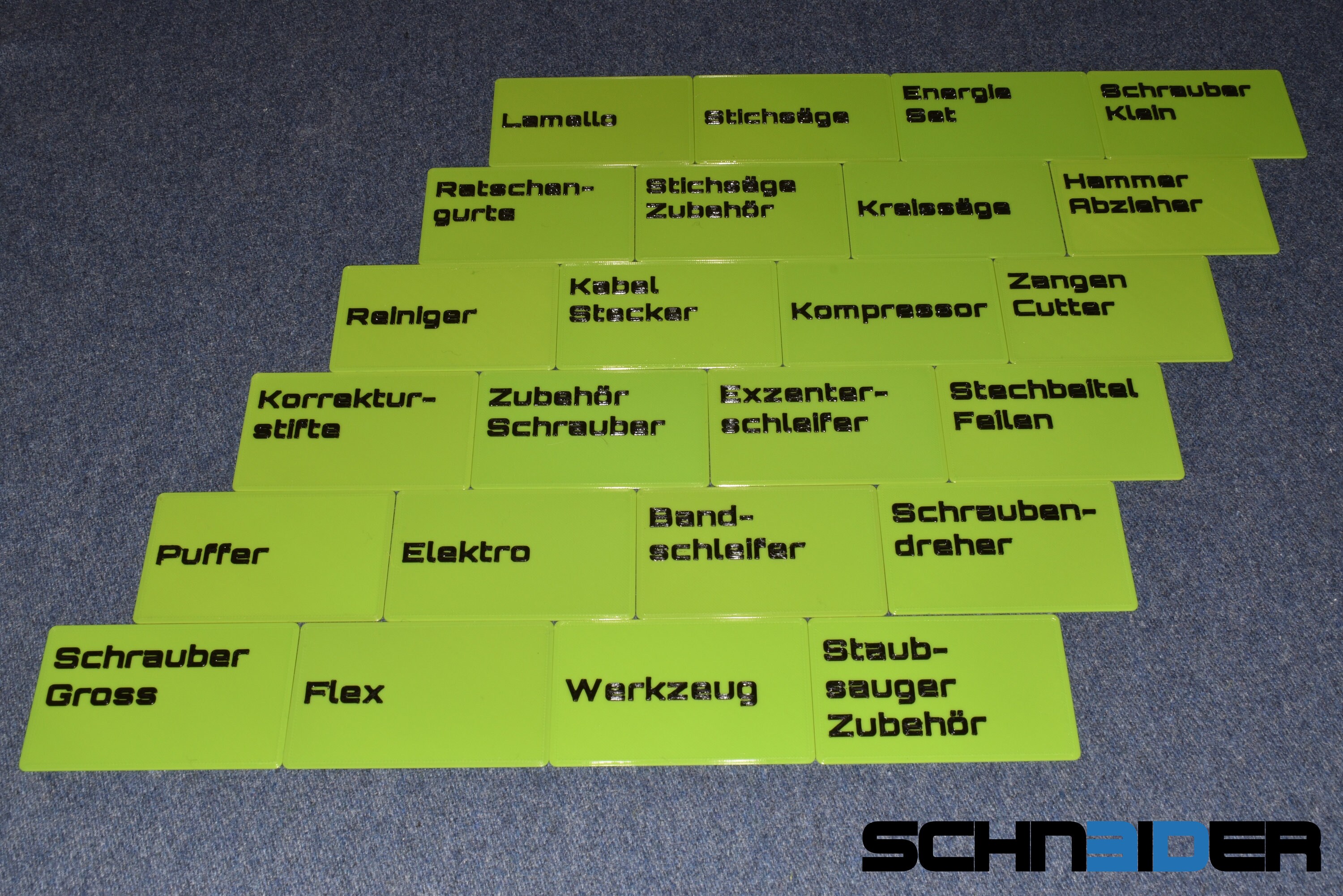 Steckkarte zur Beschriftung für Festool Systainer / Plug-In Label ...