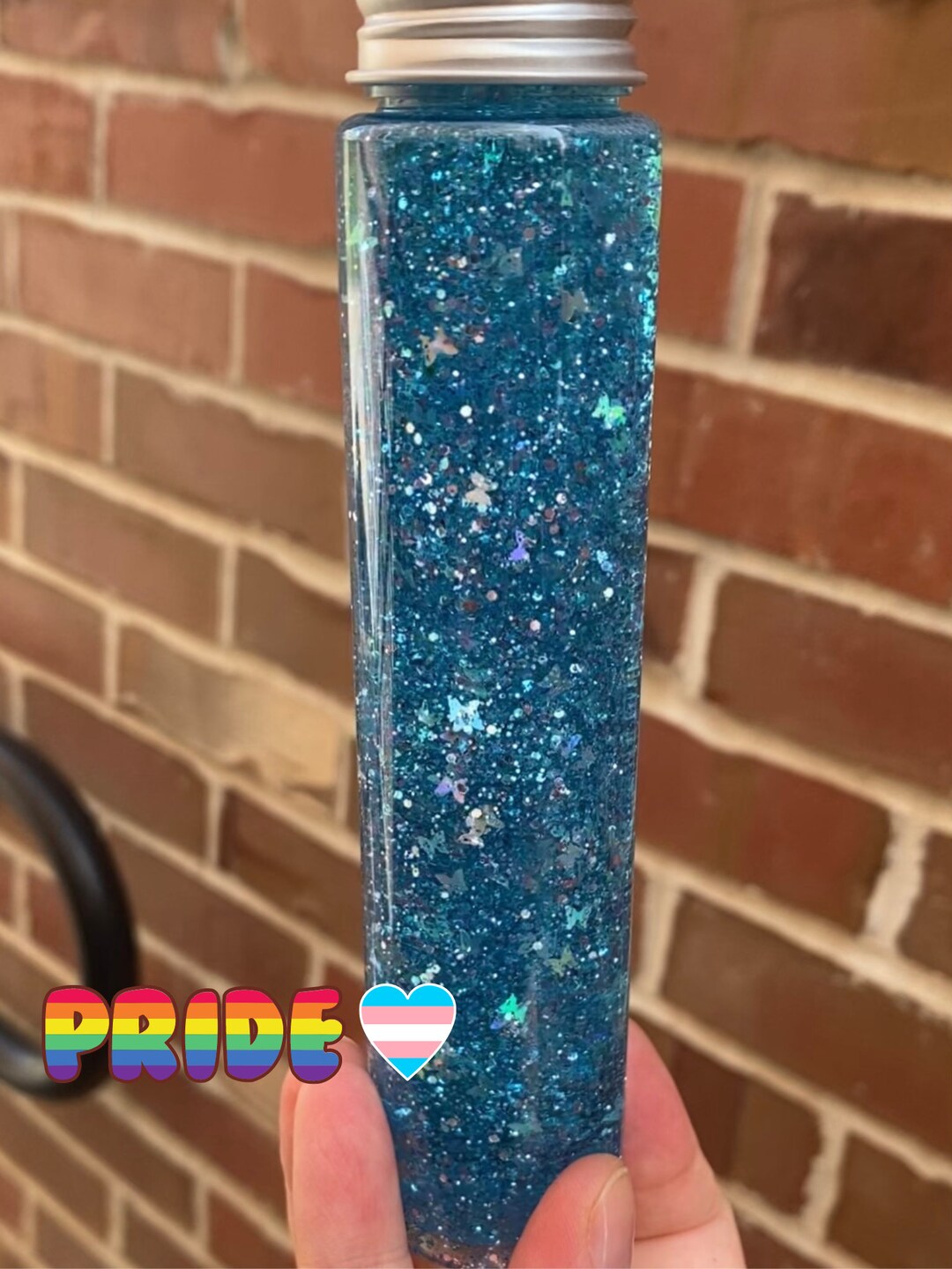 Mini Transgender Flag Inspired Glitter Sensory Bottle_pride - Etsy
