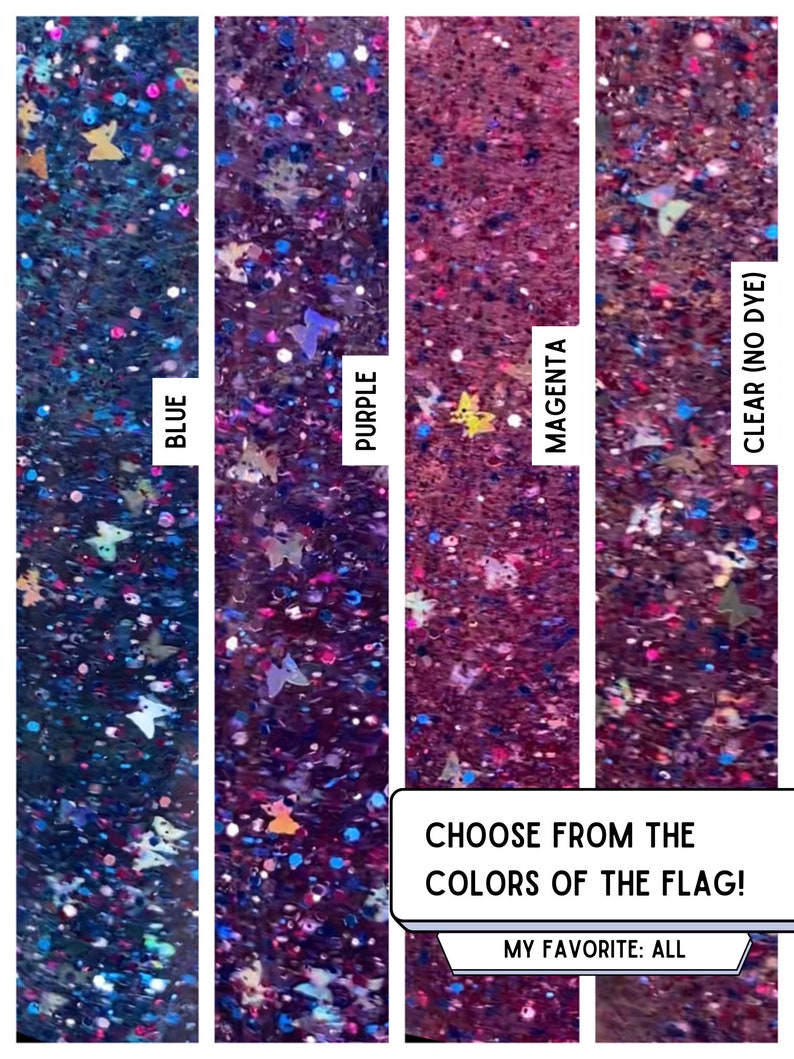 Bisexual Flag Inspired Glitter Sensory Bottle_pride - Etsy