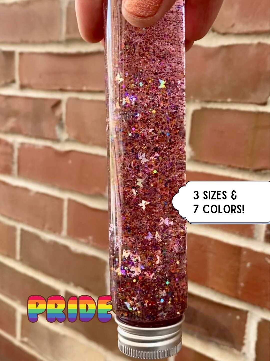 LGBTQ Flag Inspired Mini Glitter Sensory Bottle_pride - Etsy