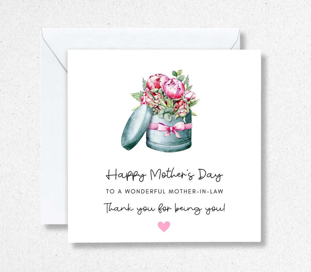 Stunning Mother In Law Mothers Day Card Gallery
