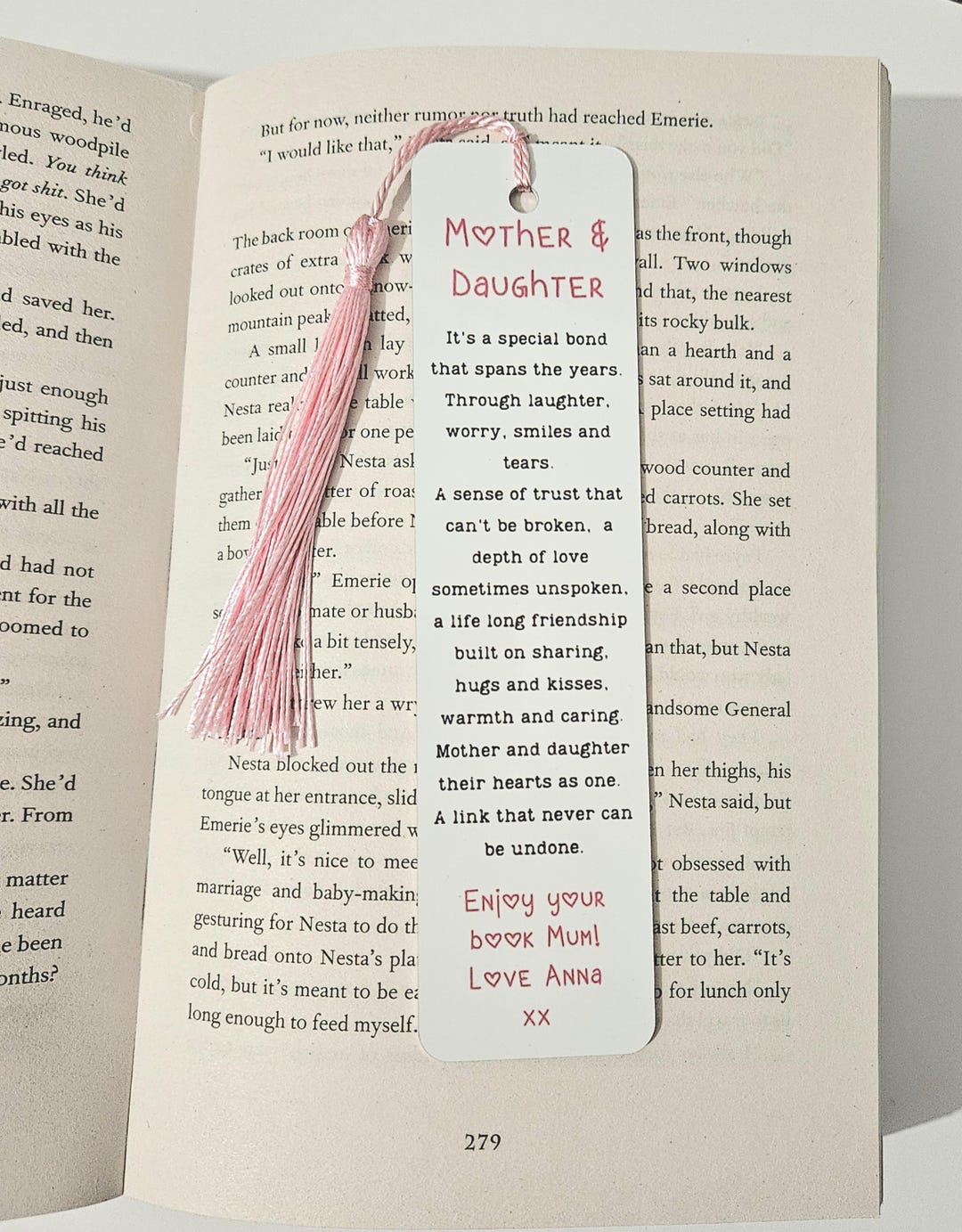 Personalised Bookmark for Mum, Mother Day Gift for Mom Mummy Mum From ...