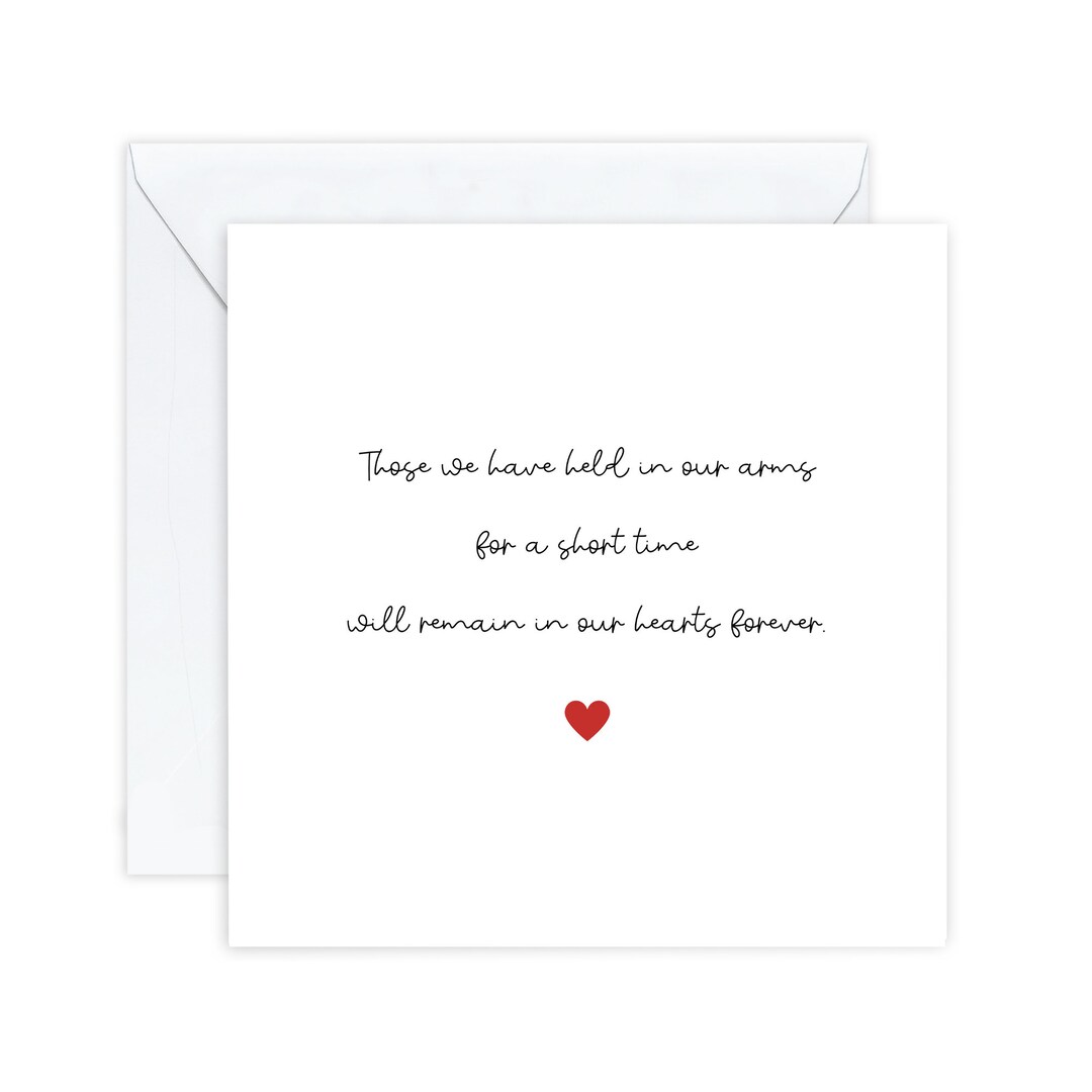 Baby Loss Card, Sympathy Card, Bereavement Card, Sorry for Your Loss ...