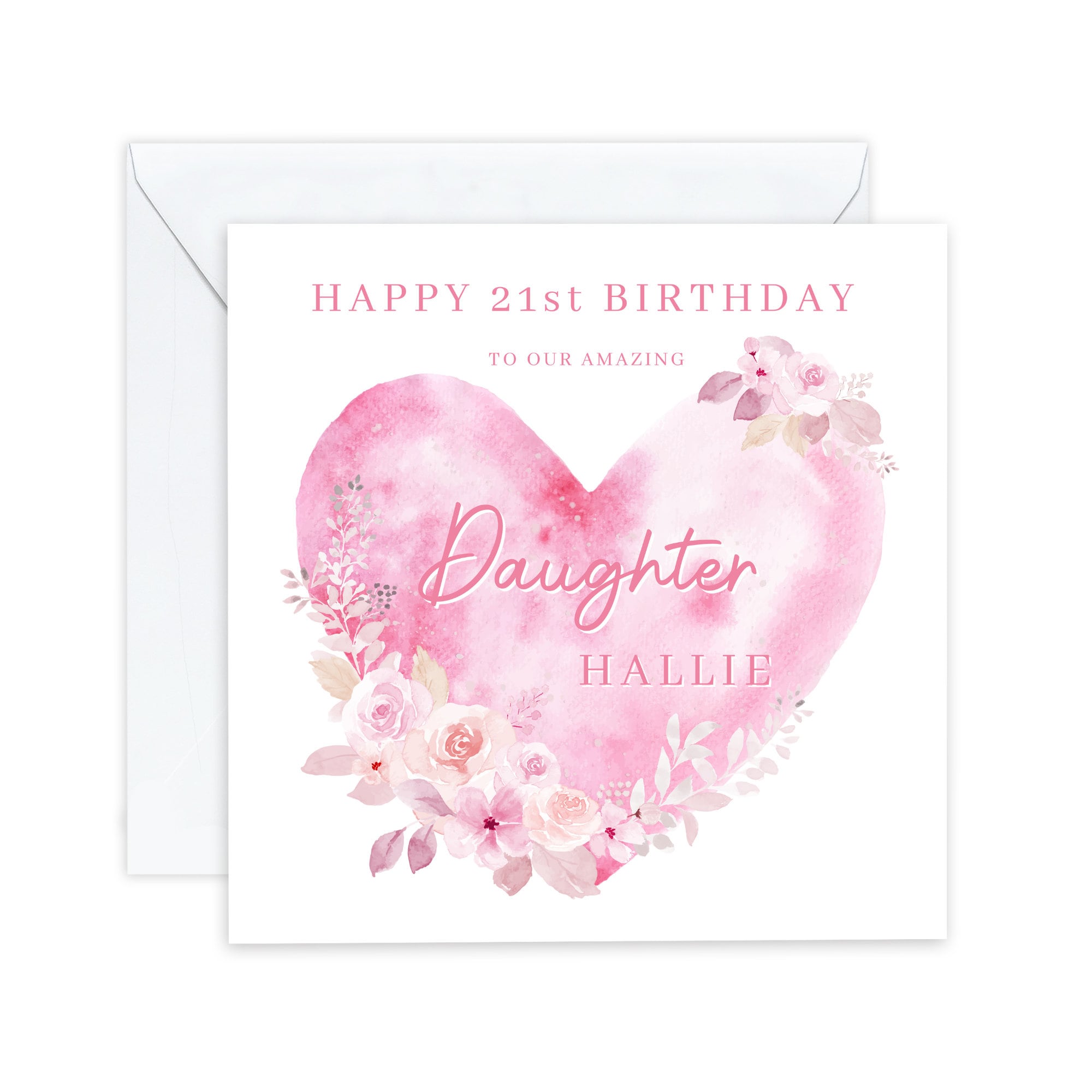 Personalised Daughter, Daughter Birthday Card, Special Daughter, Happy ...