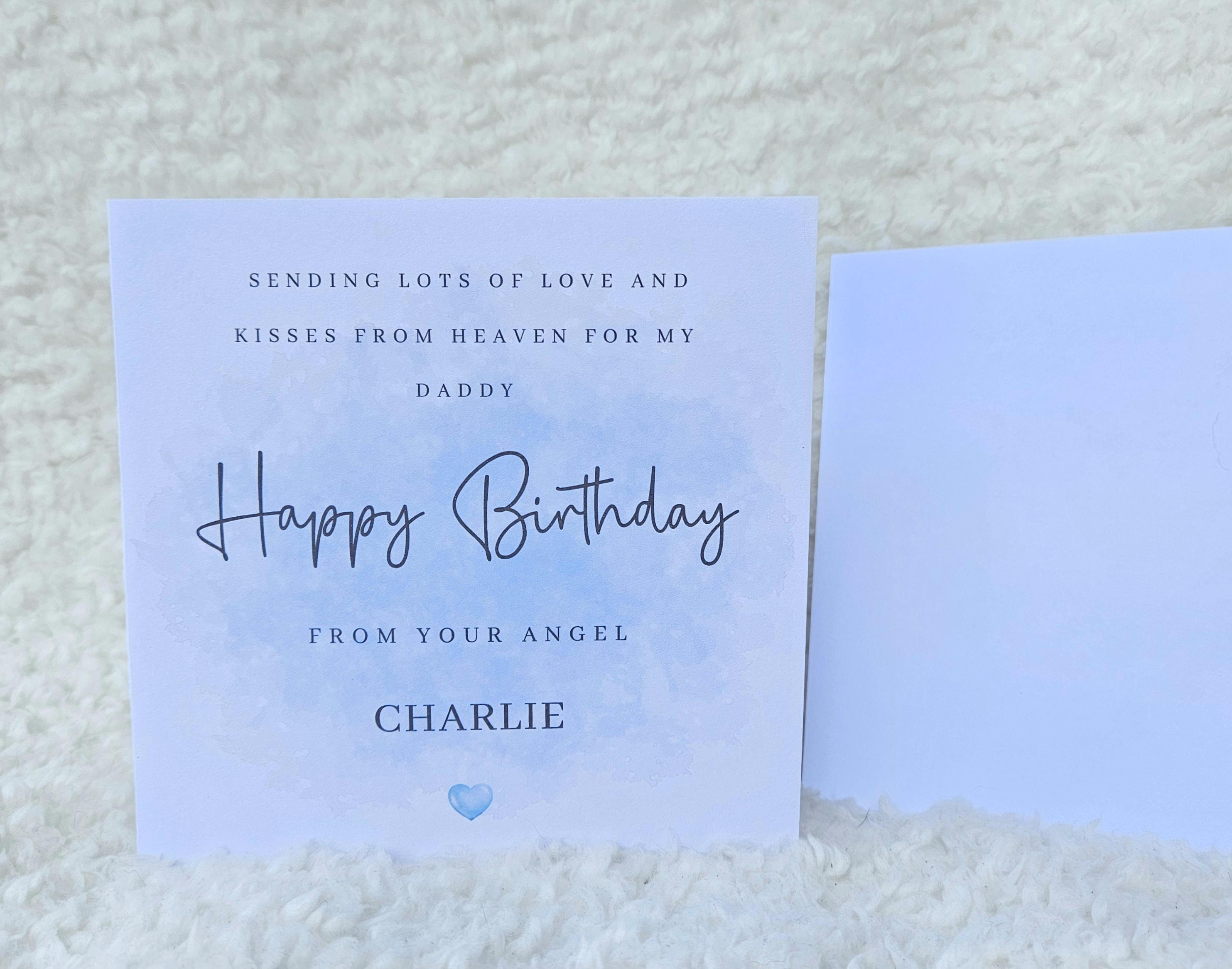 Personalised Birthday Card From Heaven: Angel Baby Loss Card - Etsy