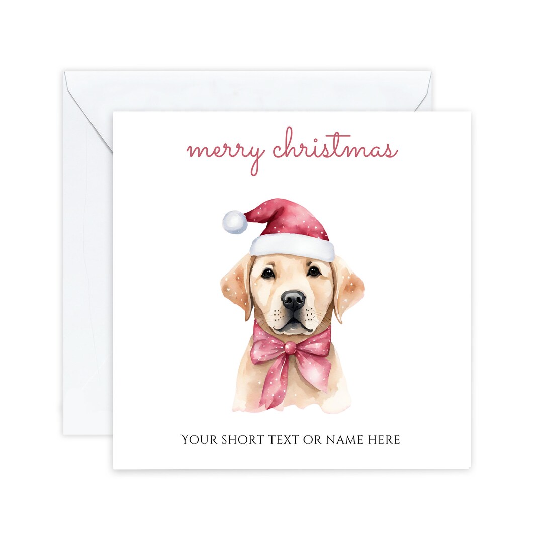 Personalised Christmas Cards Labrador Christmas Cards for - Etsy