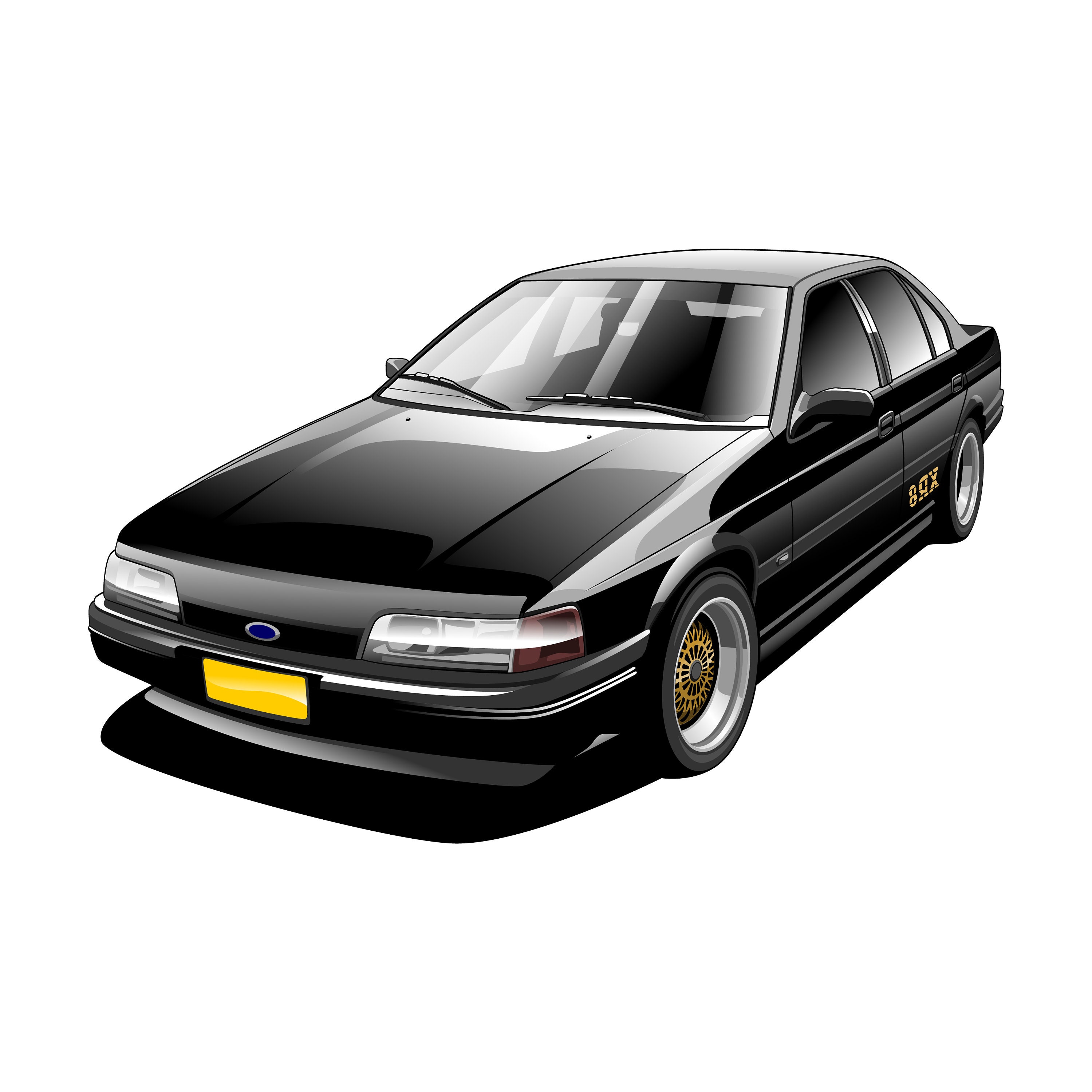 Custom Car Illustration Digital - Etsy