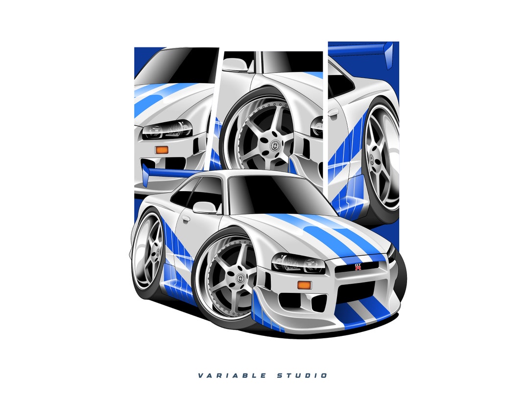 Chibi Custom Cars Illustration - Etsy