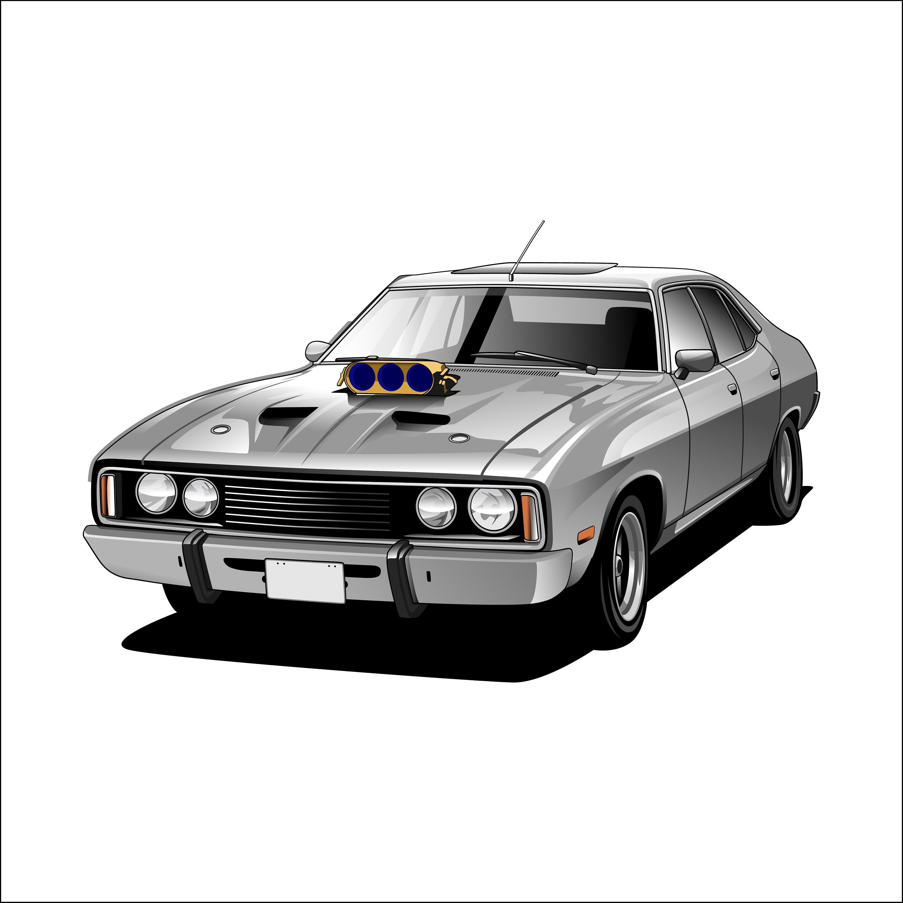 Custom Car Illustration Digital - Etsy