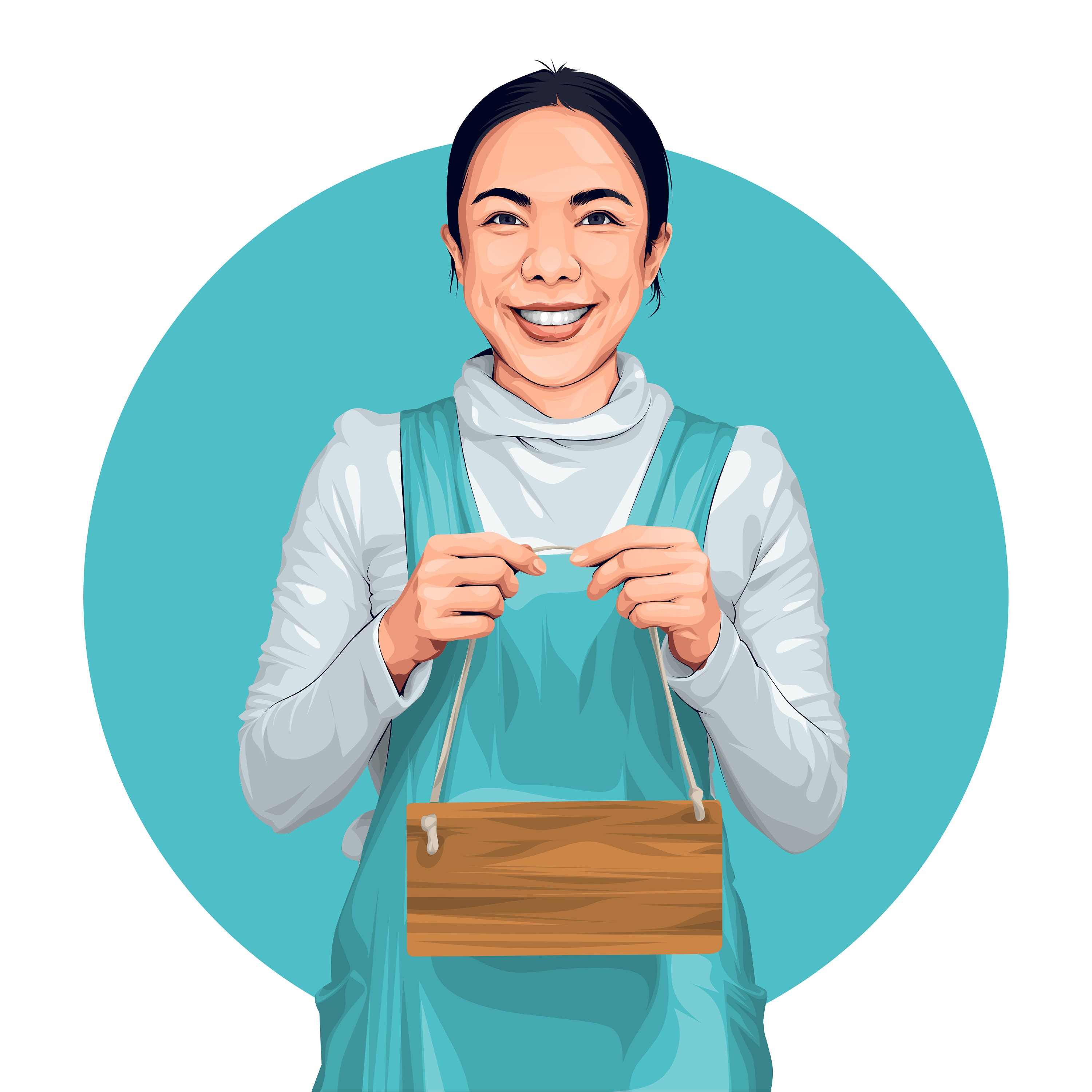 Custom Vector Cartoon & Illustration From Photo - Etsy