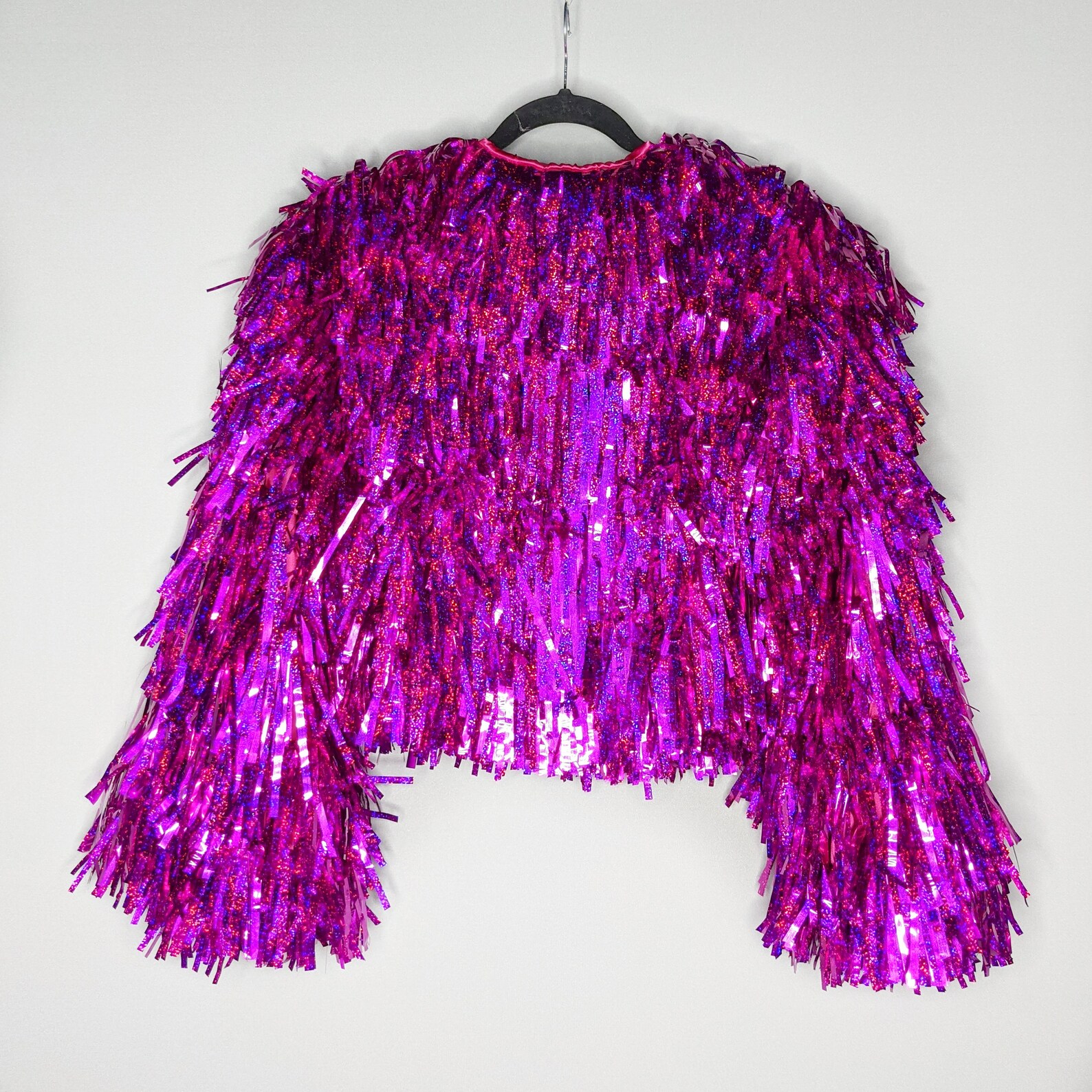 Magenta Sparkle Luxe Tinsel Jacket - Etsy